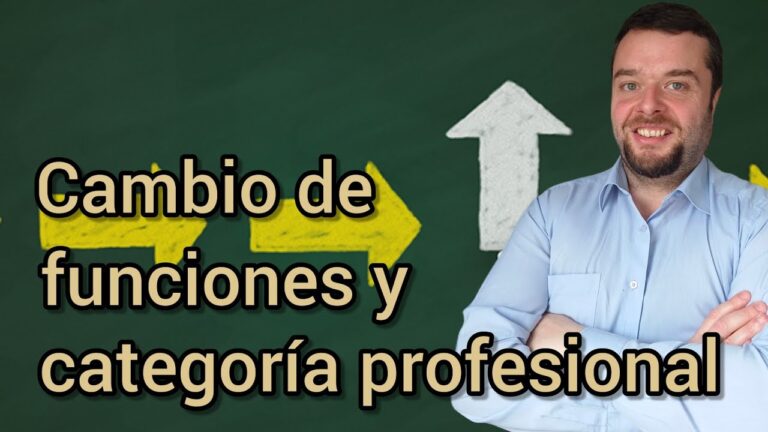 ¿Te pueden cambiar de categoría profesional a una inferior?